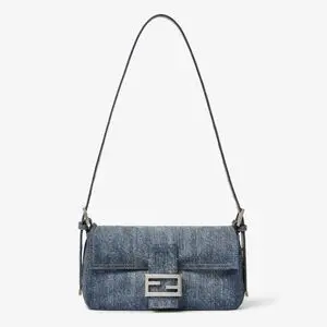 Fendi Baguette® 26424 Light Blue Denim Bag